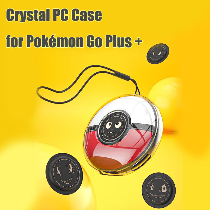 Crystal Shell Case For Pokemon GO Plus + PC Hard Transparent Case Cover ...