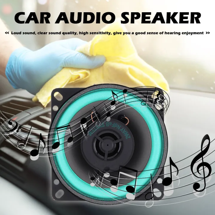 VO-402 4 inch 2 Way Car HiFi Coaxial Speaker 100W 4 Ohms Universal ...