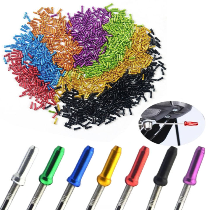 50/100pcs Bicycle Cable End Caps Aluminum Alloy Bike Brake Shifter ...