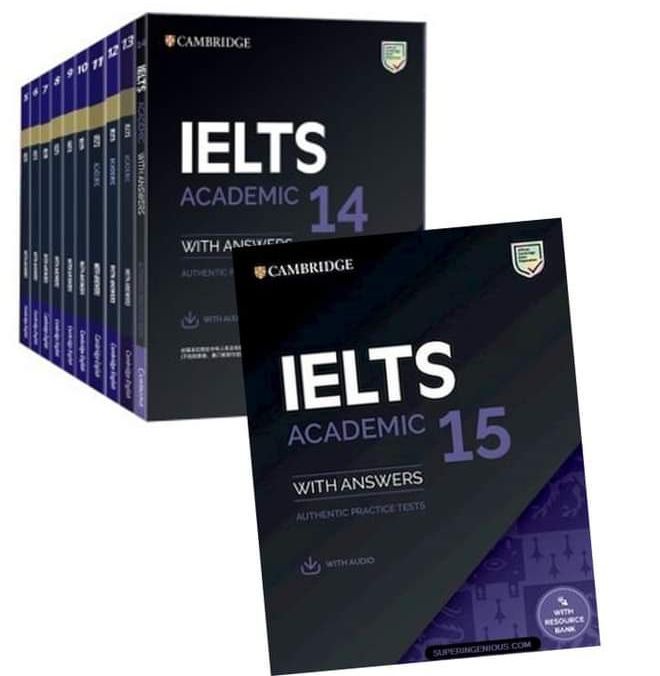 CAMBRIDGE IELTS ACADEMIC TRAINING 1 TO 15 WITH DVD COMPLETE SET | Daraz.pk