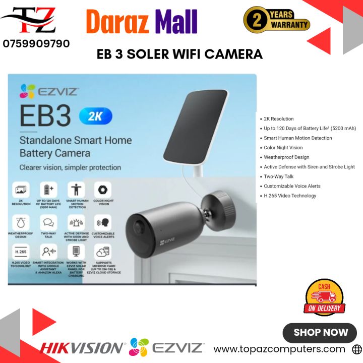 EB3 SOLER WIFI CAMERA EZVIZ | Daraz.lk