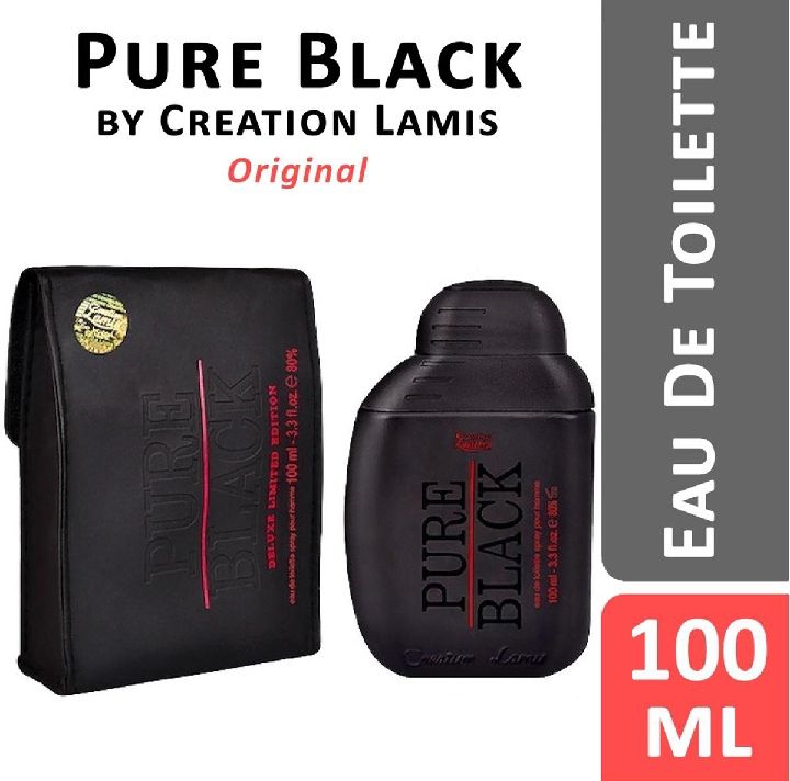 Pure Black perfume for men by Creation Lamis Original_100ml | Daraz.pk