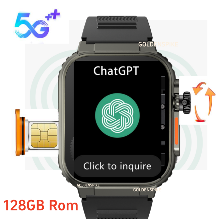 Microwear S9 Ultra Smartwatch 4G SIM Card Android 2.06'' 418*528 Amoled ...