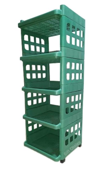 5 Layer Plastic Storage Rack, Book Shelf, Storage Rack for Home, Office ...