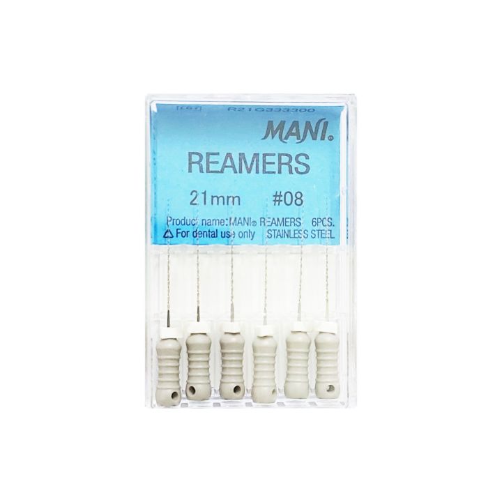 Mani Reamers 21mm -(Pack of 6) Dental Root Canal Endodontic Files ...