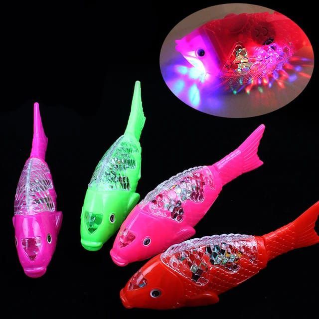 New Dancing Transparent Colorful Fish With Led Light And Sound | Daraz ...