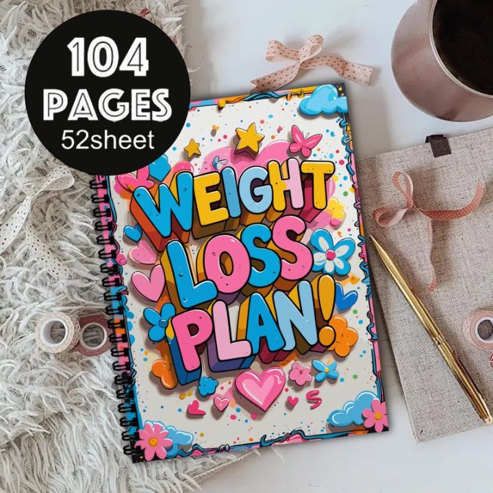 A5 Self discipline guide weight loss diary notebook, Motivational ...