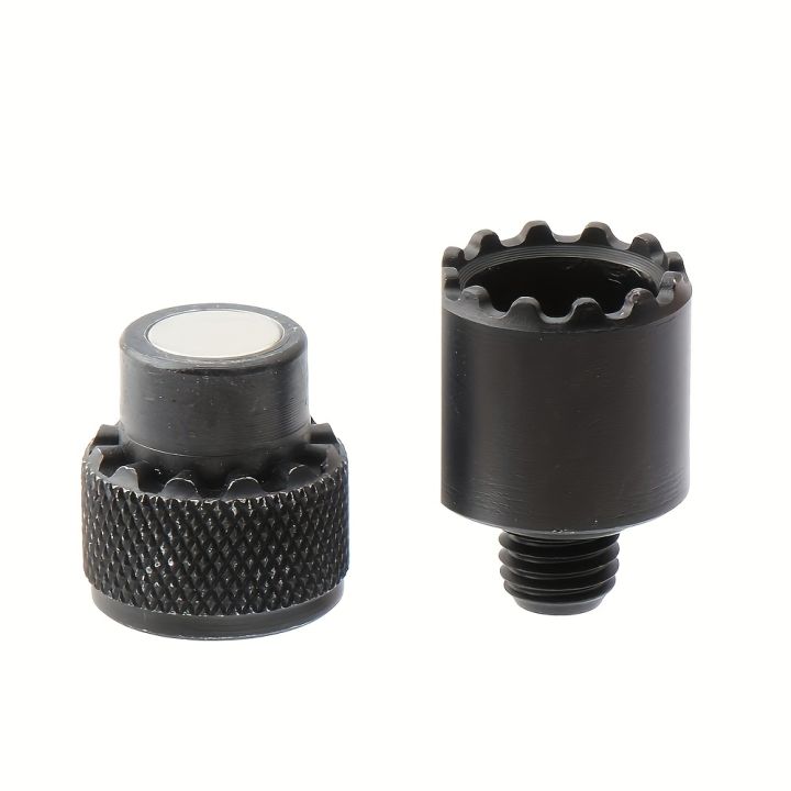 Aluminum alloy fishing rod bracket connector with built-in magnet, M3/8 ...