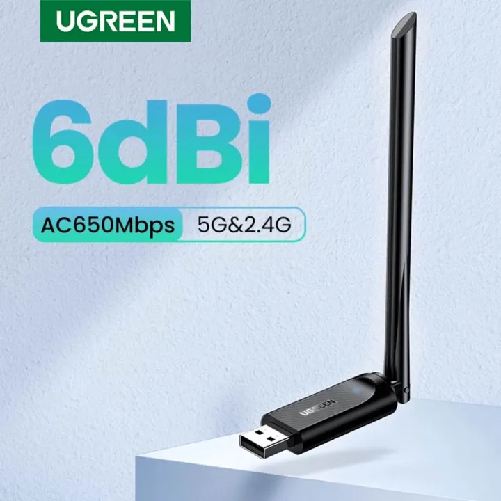 UGREEN AC650 High-Gain Dual Band Wireless USB Wi-Fi Adapter | Daraz.lk