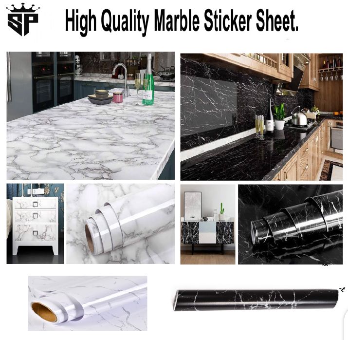 Marble Sheet - Marble Sheet Sticker - 60cm x 100cm/200Cm Marble Sheet ...