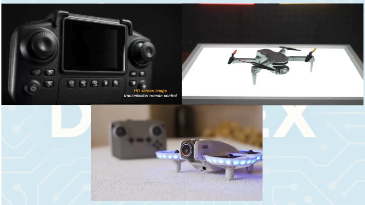 DroneX Pro Foldable GPS Drone with 1080P Wide Angle HD Camera Screen ...