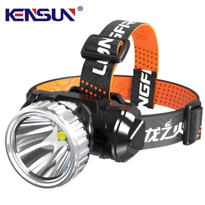 Strong Light LED Headlamp Outdoor Fishing Headlight USB Rechargeable ...