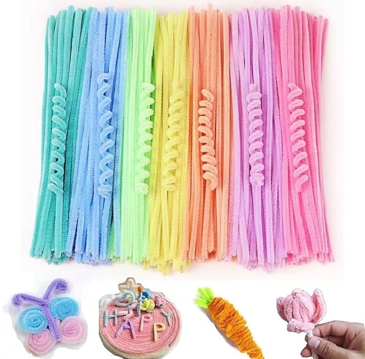 70 Pcs Pipe cleaners Craft Pipe Cleaners,30cm Long Flexible Rainbow ...