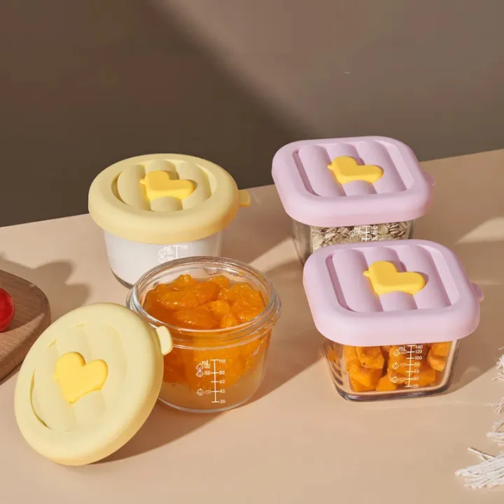 New Baby Glass Food Box, Storage Bowl, Preservation Box, Baby Specific ...
