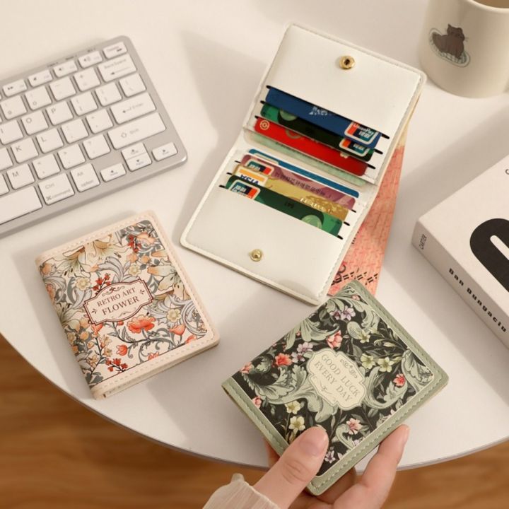Creative PU Leather Mini Wallets RFID Blocking ID Card Holder Laminated ...