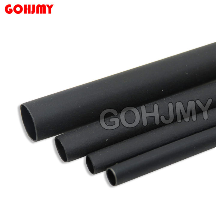 5Meters Heat Shrinkable Tube 1mm 1.5mm 2mm 3mm 4mm 5mm 6mm 2:1 Black Heat Shrink Tubing ...