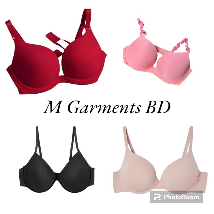 '4 Pieces Export Quality Padded Bra Combo Set For Women And Girls ...