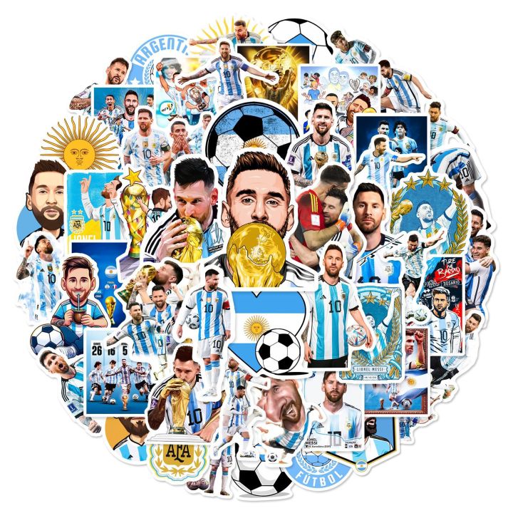 50Pcs Football Star Stickers Messi Sticker,Sports Soccer Sports ...