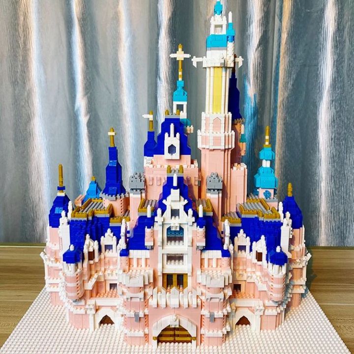 Honey Pink Castle Model Kits Micro Mini Building Blocks for Adults ...