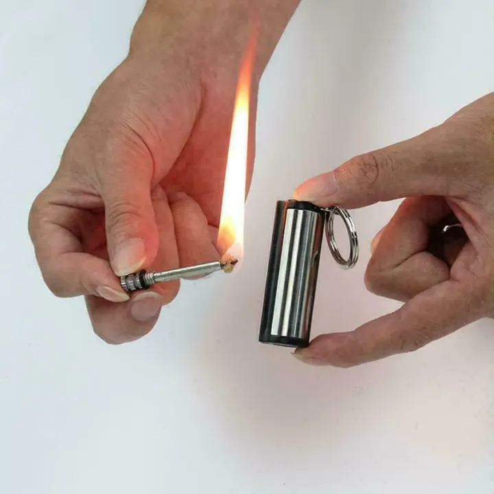 Outdoor Windproof Match Striker Lighter with Keychain | Daraz.pk