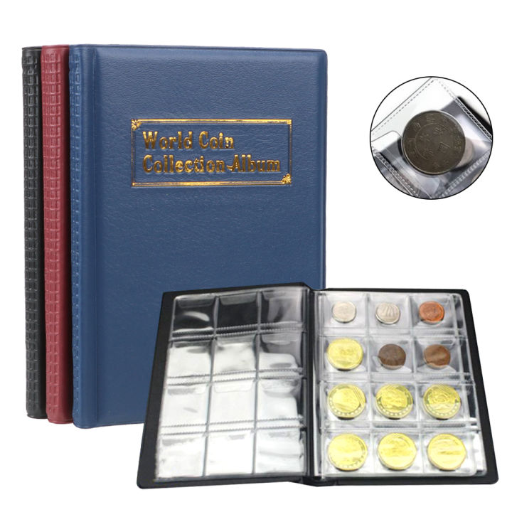 120 pieces Coins Album Multi-kinetic PVC Banknotes Coin Collection Book ...