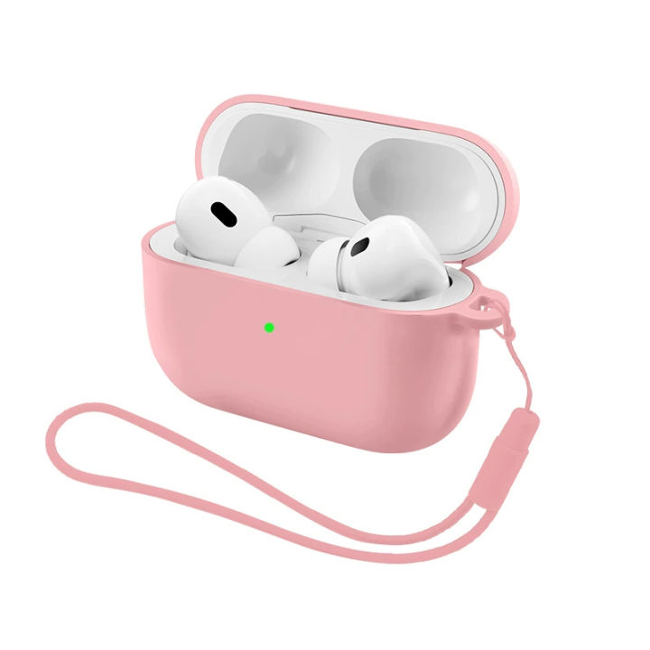 Soft Silicone Earphone Case with Strap for Airpods Pro 3 2 2nd ...