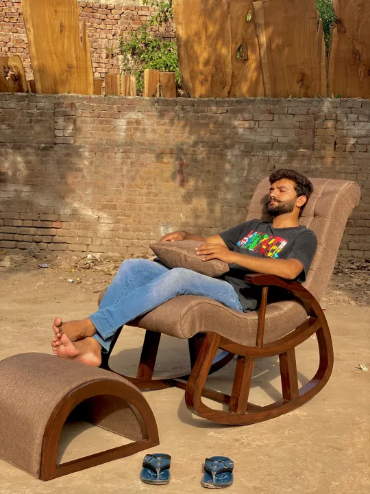 Rocking chair || jhula kursi | jhola chair chinioti wooden chair ...