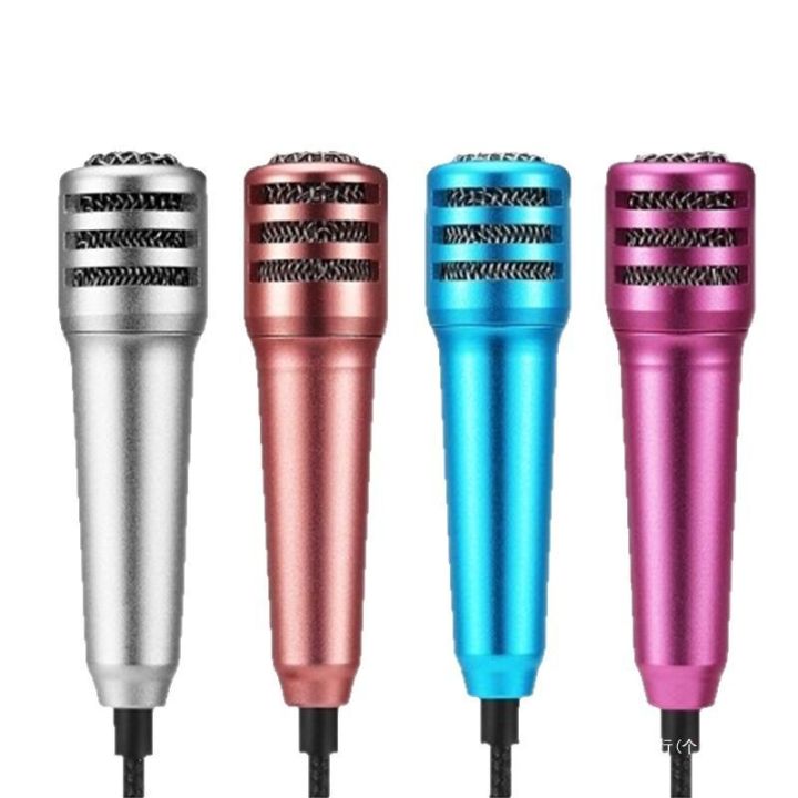 Mini Karaoke Microphone Portable Condenser Mic for Smartphone Tablet PC ...