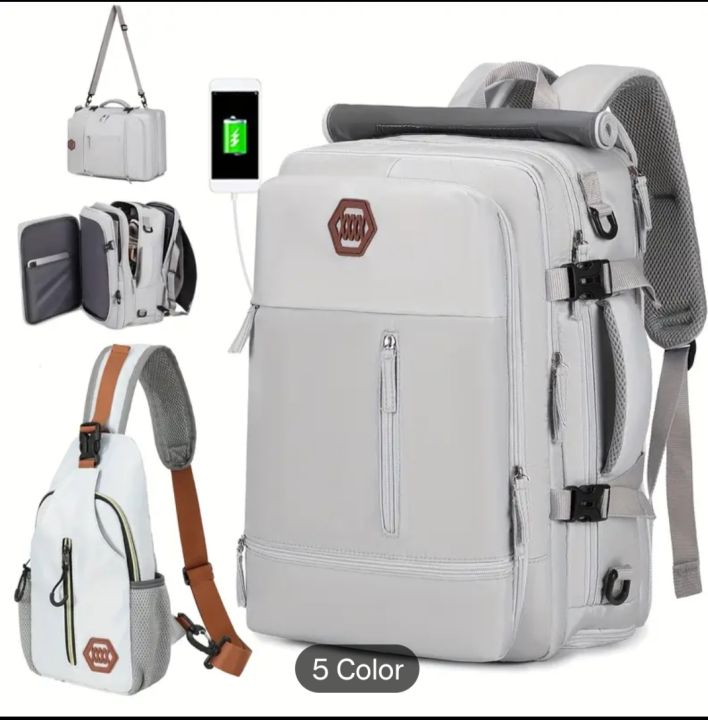 Laptop Backpack with USB Port, Shoe Compartment & Adjustable Straps ...