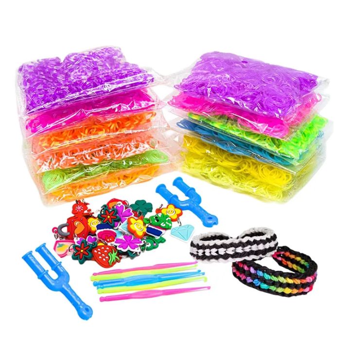 DIY Hand Knitting Machine Rubber Band Loom Bands Children Handmade ...