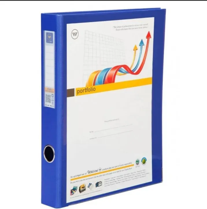 (1PCS PACK) Plastic File Folder 2D Ring Clip Binder A4 Size Tough ...