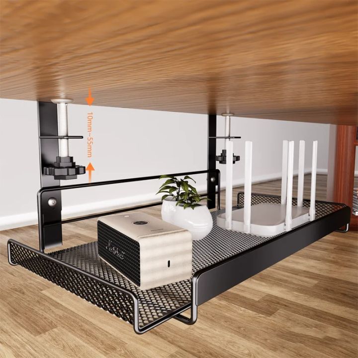 Under Desk Cable Management Rack Metal Storage Organizer Sturdy Durable ...