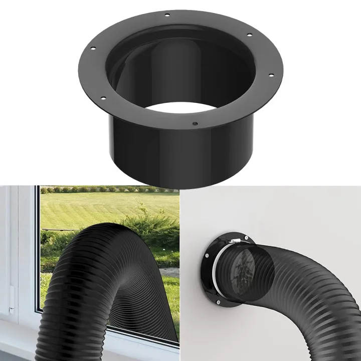 ABS Wall Flange Connector Vent Pipe Adapter Duct Round Joint For ...