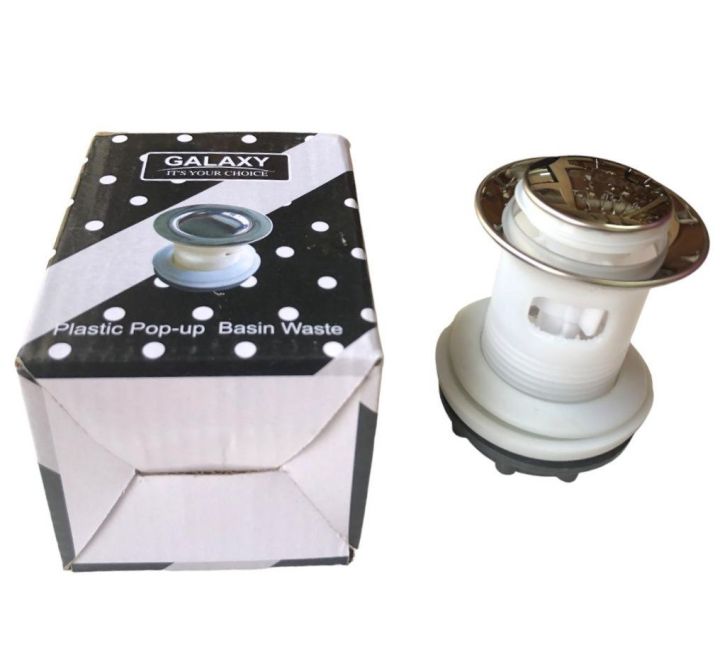 Basin Waste Plastic Sink Waste 1 1/4 Size/ Kitchen Sink Push Waste ...