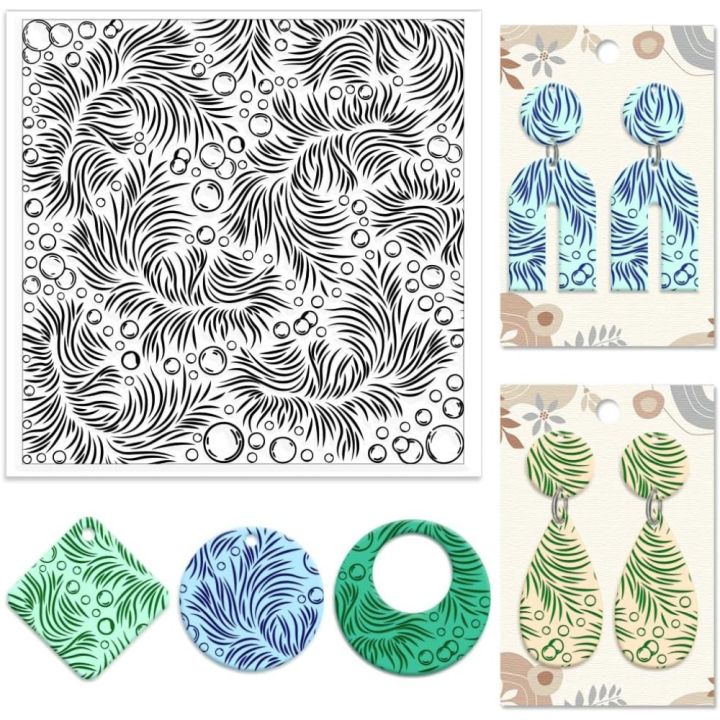 Seaweed Texture Air Bubbles Texture Silicone Texture Stamp Polymer Clay ...