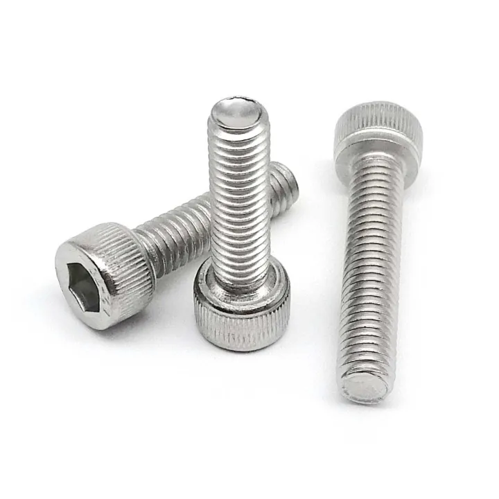100/50/20/10pcs M2 M2.5 M3 M4 M5 M6 M8 Allen Hexagon Hex Socket Cap Head Screw Bolt Length 4 ...