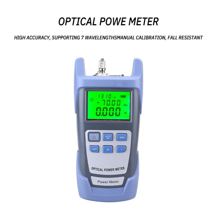 High Precision Fiber Optic Power Meter with LED Light OPM Optical Power ...