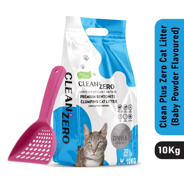 Clean Plus Zero Cat Litter Baby Powder 5L-10KG | Daraz.lk
