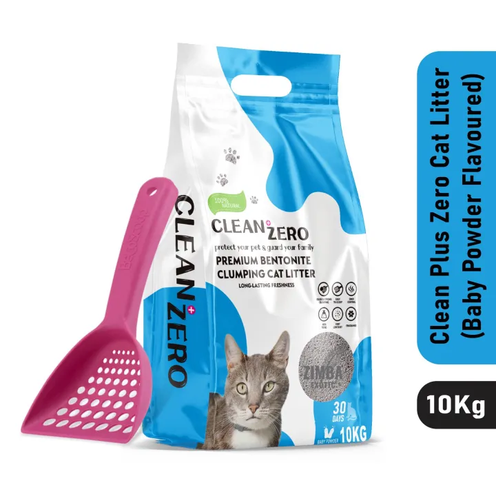 Clean Plus Zero Cat Litter Baby Powder 5L-10KG | Daraz.lk