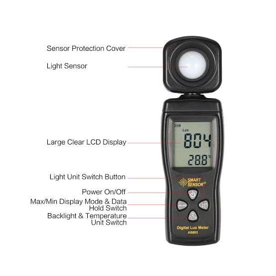 SMART SENSOR AS803 Digital LUX Meter | Daraz.pk