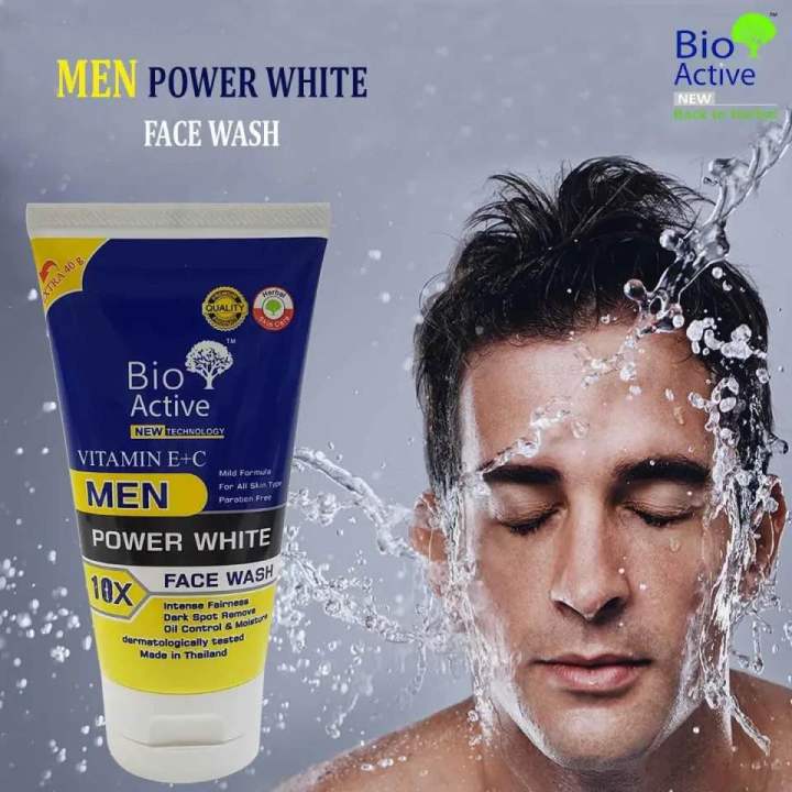 Bio Active Men Power White Face Wash-100gm ( Thailand) | Daraz.com.bd