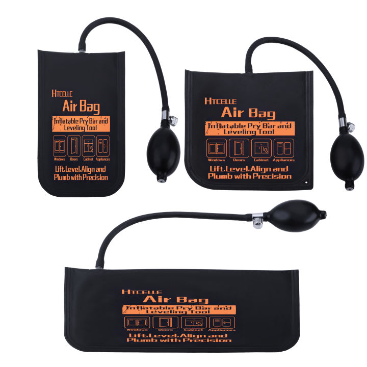 Air Wedge Bag, 3 Piece Strong Commercial Grade air bag Pump ...