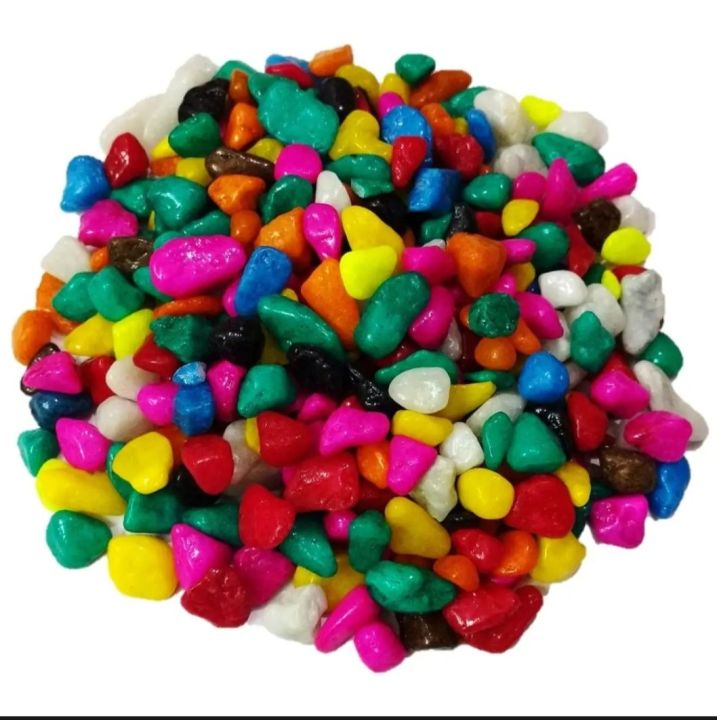 2 kg of Multicolor Stone for Garden Decorations And Aquarium, Mixed ...