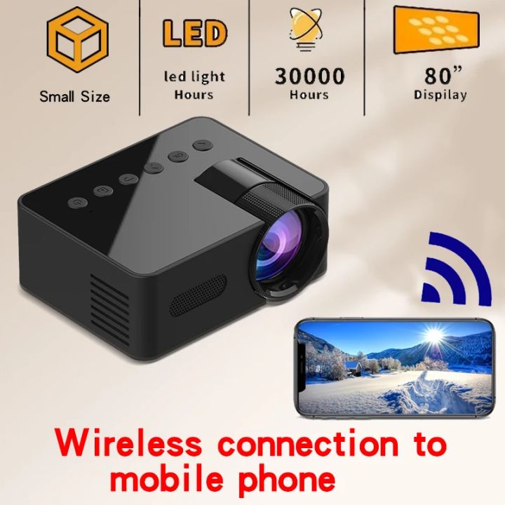 YT100 mini portable projector, small size and space saving for outdoor ...