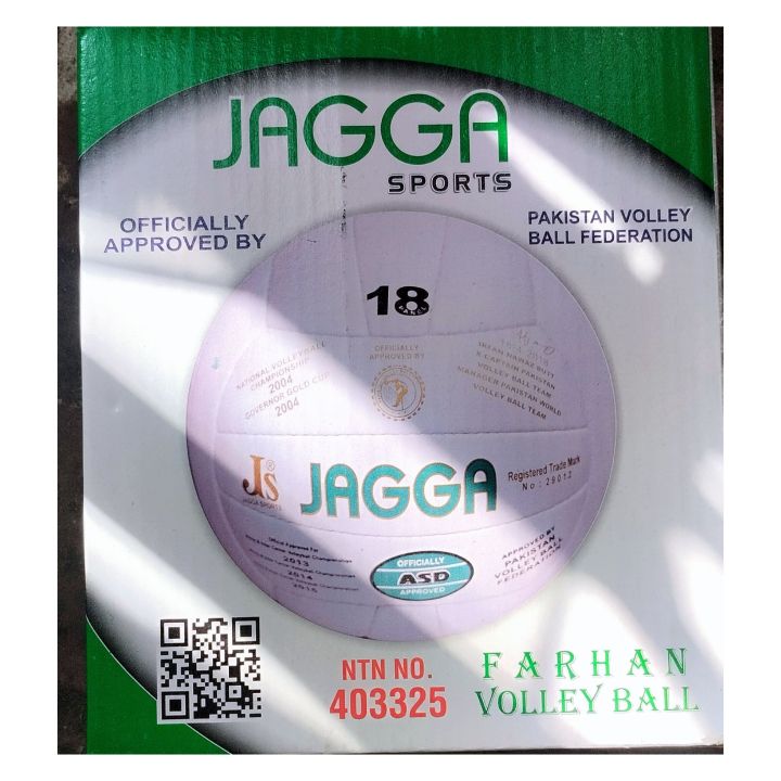 Volleyball 🏐 JAGGA FARHAN Orignal Approved volleyball 🏐 18 Panel | Daraz.pk