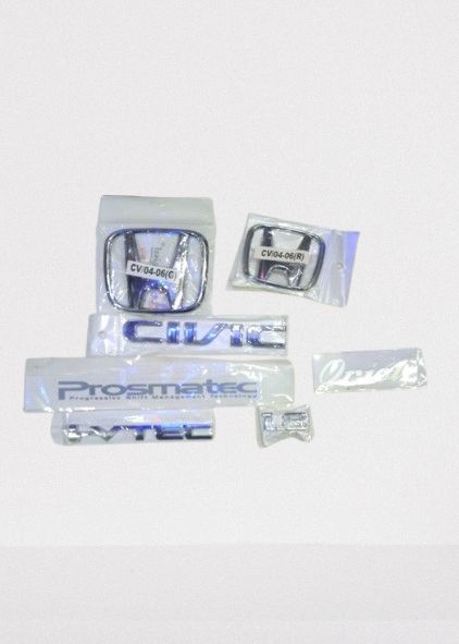Honda Civic 2004 - 2008 Monogram/ Emblem/ Logo Complete Set Of 7 PCS ...
