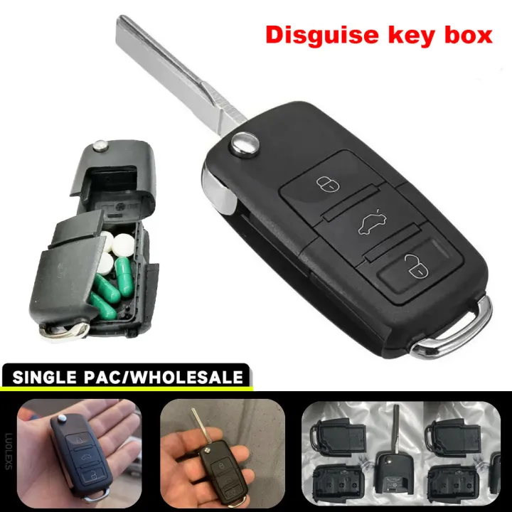 Creative Dummy Car Key Mini Hidden Safe Box Secret Compartment Stash ...