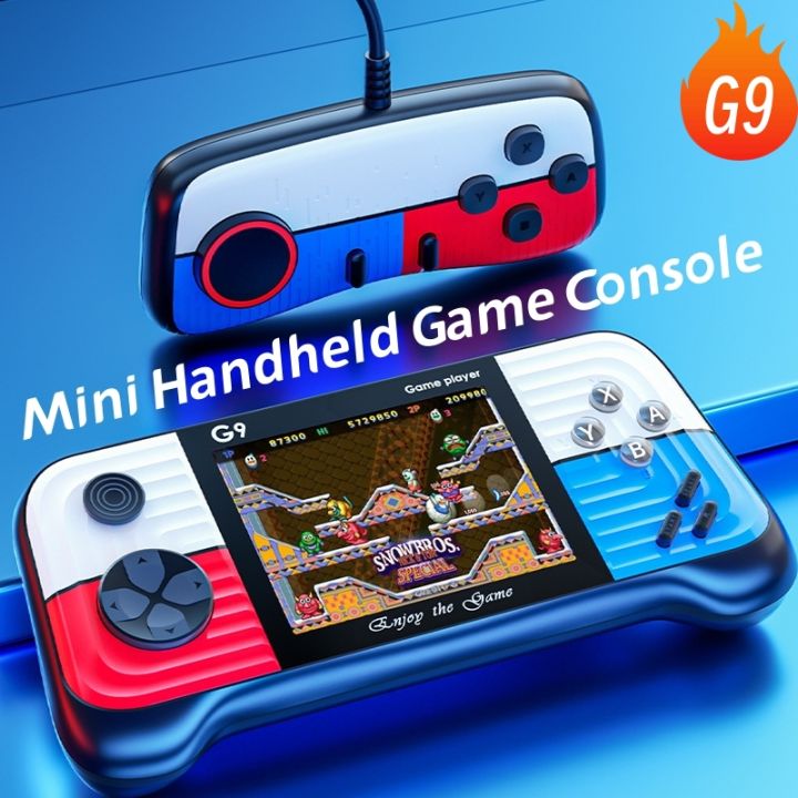 3 Colors Mini Handheld Game Player With 666 Games G9 3 Inch Screen ...