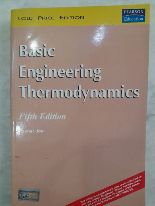Basic Engineering Thermodynamics. 5th edition. by joel | Daraz.pk