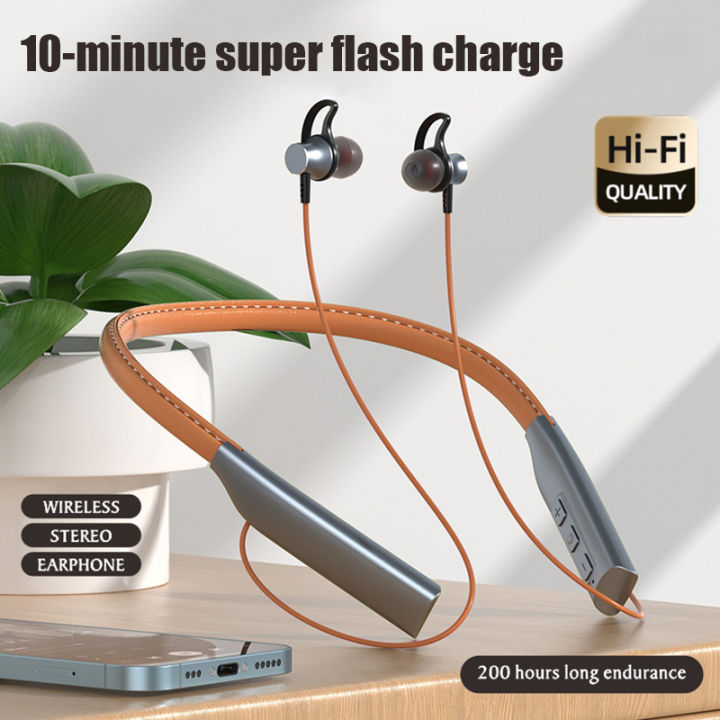 Fone Bluetooth Earphones Wireless Headphones Magnetic Sport Neckband ...